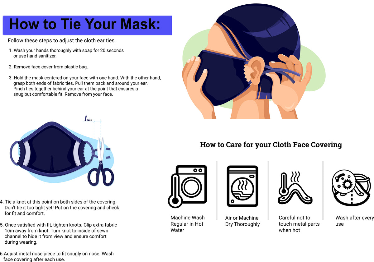 How to Tie your Face Mask Comfortably and Securely